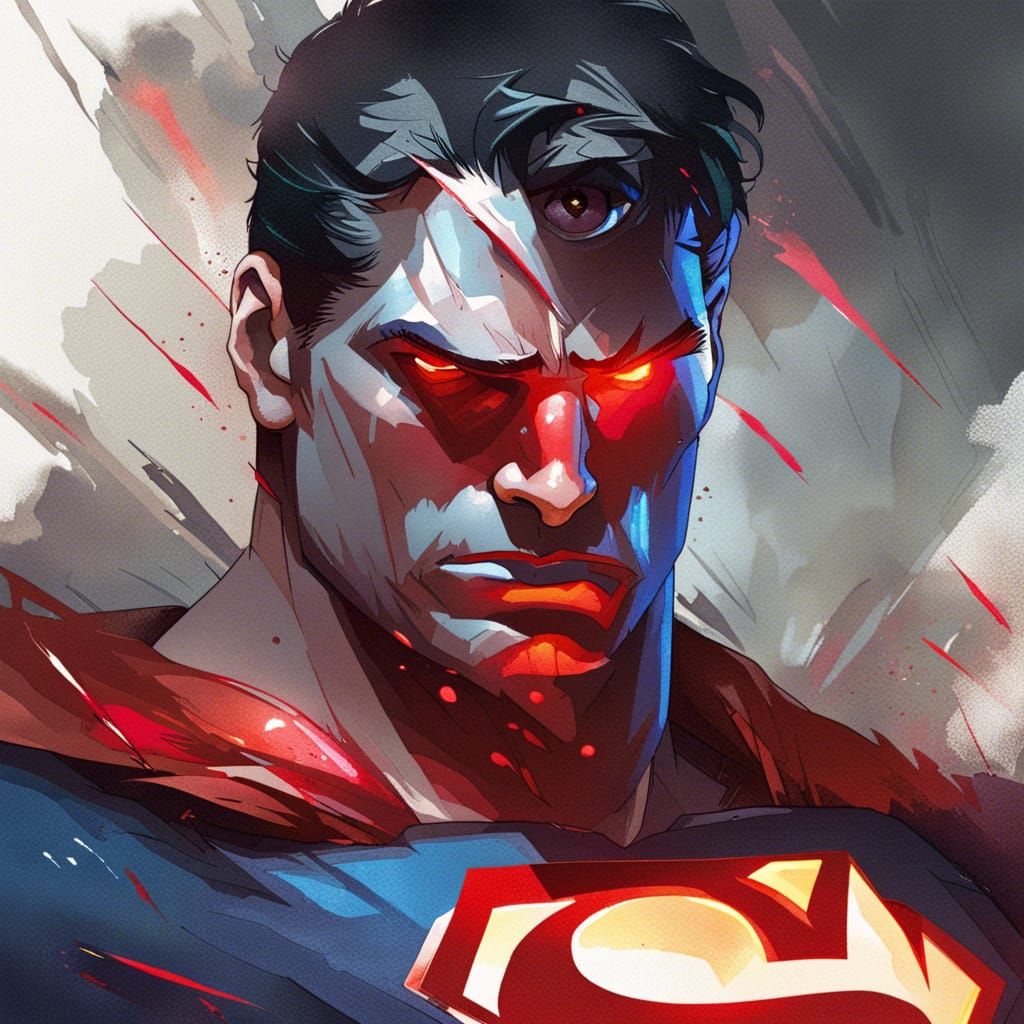 Superman Angry - AI Generated Artwork - NightCafe Creator