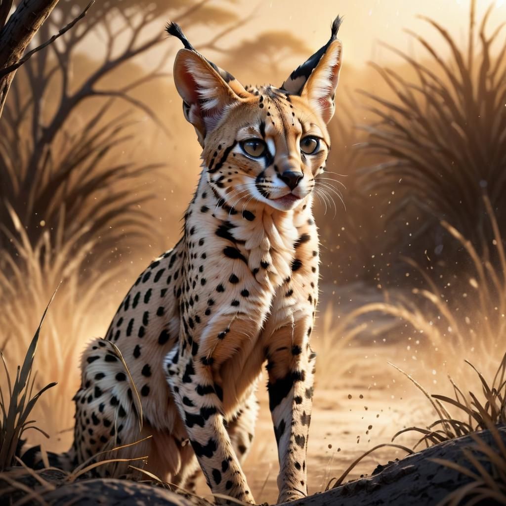 Serval - AI Generated Artwork - NightCafe Creator