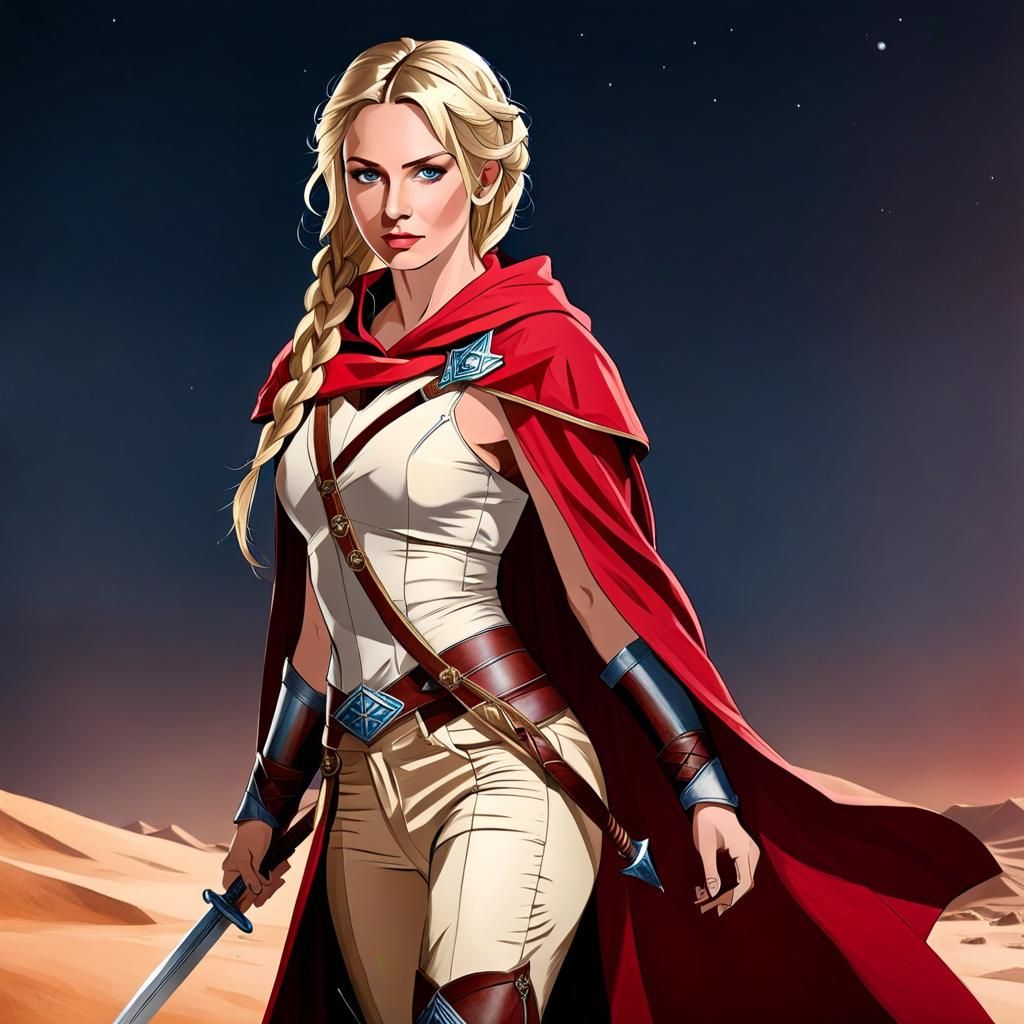 Liise de Dorin, the Warrior (alternative) - AI Generated Artwork ...