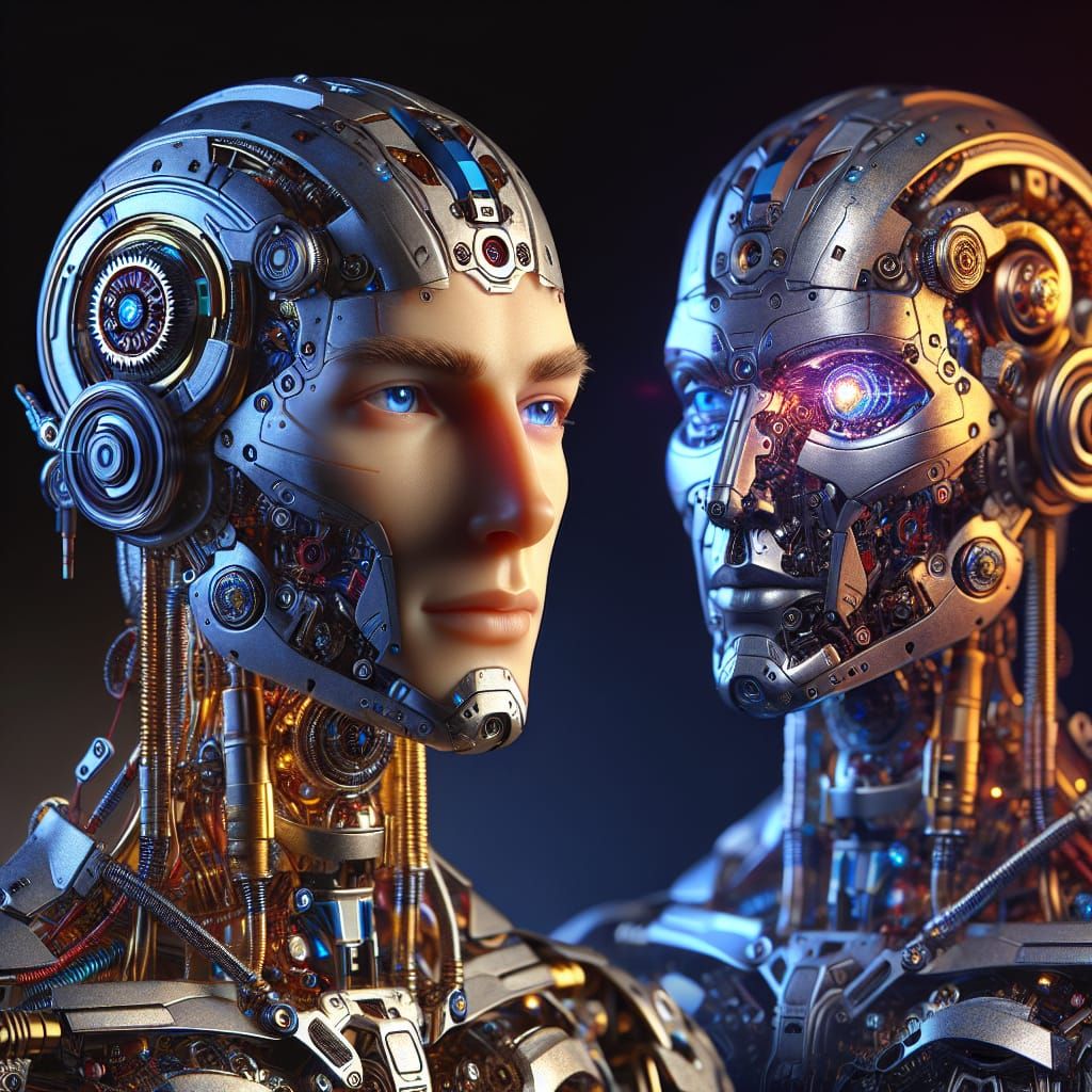 Ultra-Realistic Humanoid Robot - Hyperrealistic Cybernetic W...