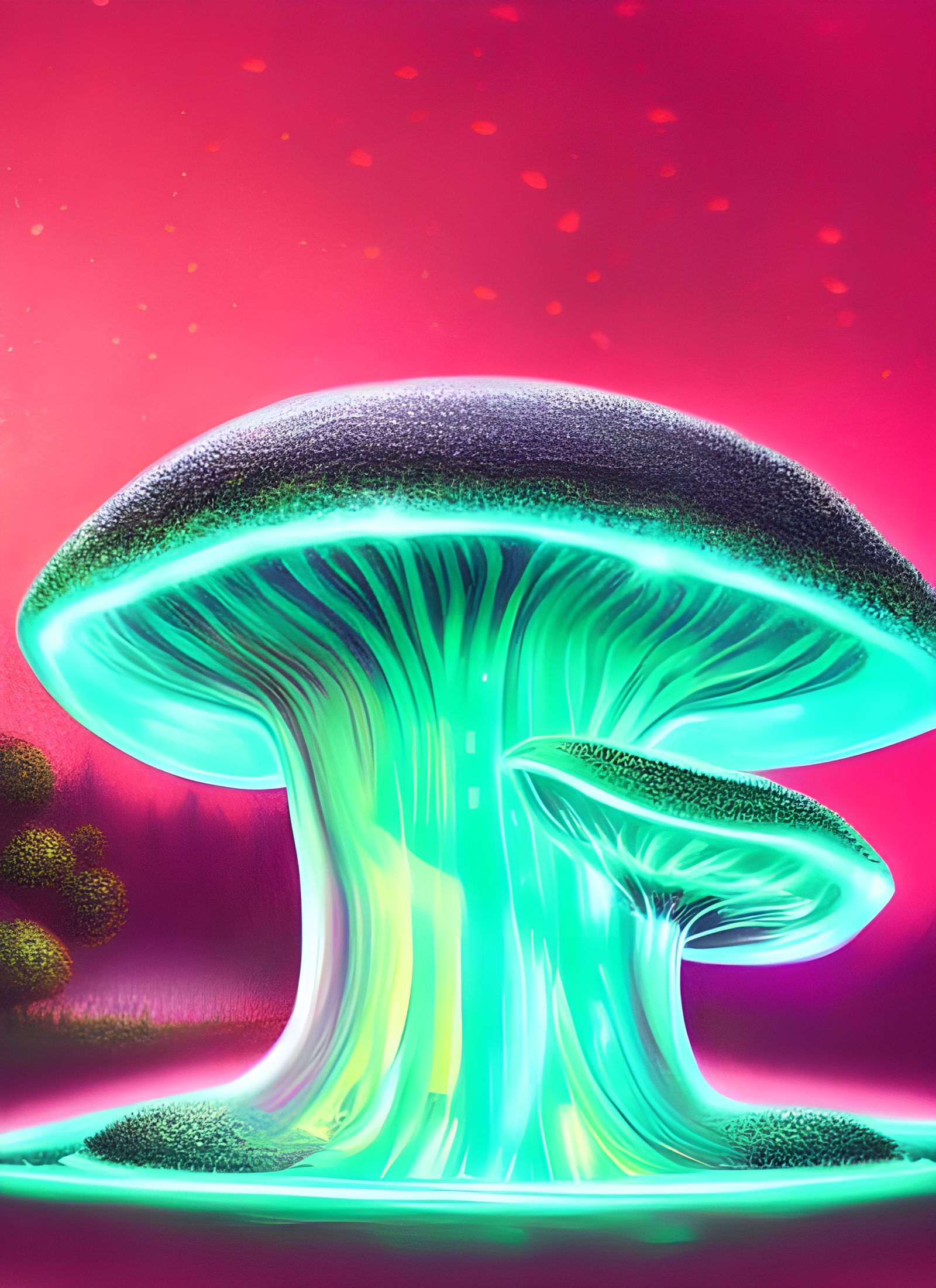 Alien Mushrooms 3 - AI Generated Artwork - NightCafe Creator