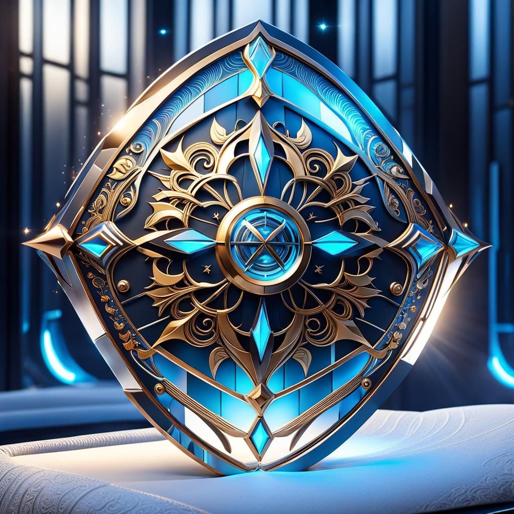 futuristic shield - AI Generated Artwork - NightCafe Creator