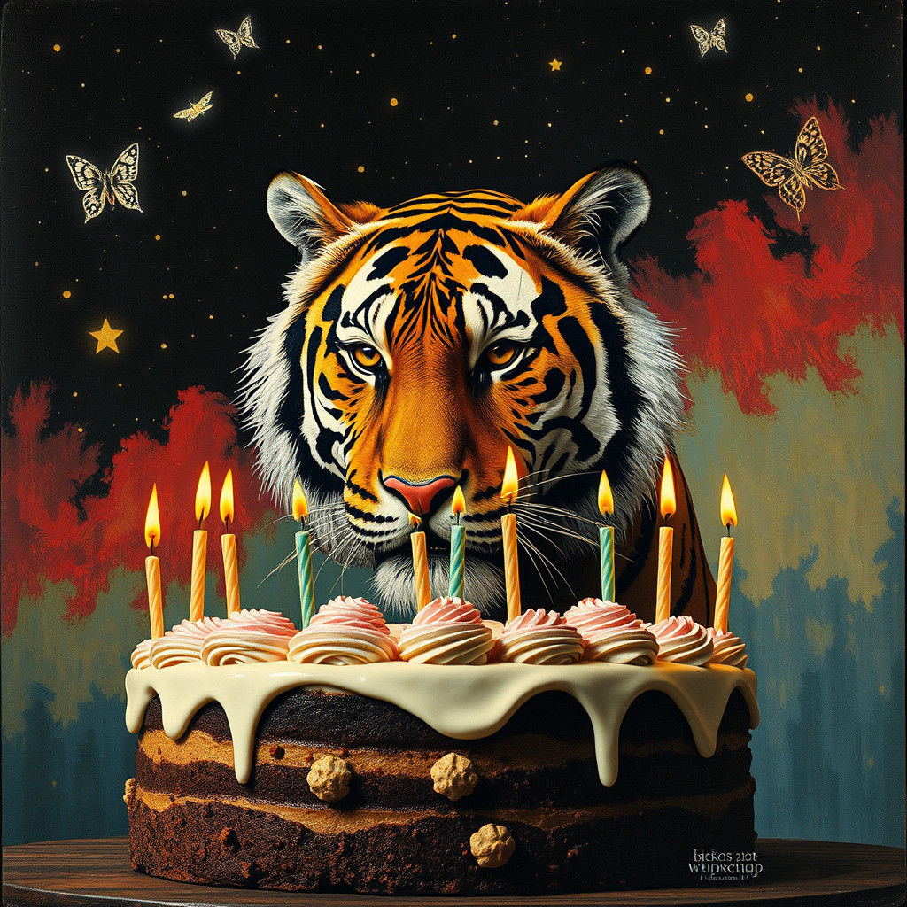 Celestial Tiger in Star Wars Galaxy - AI Art