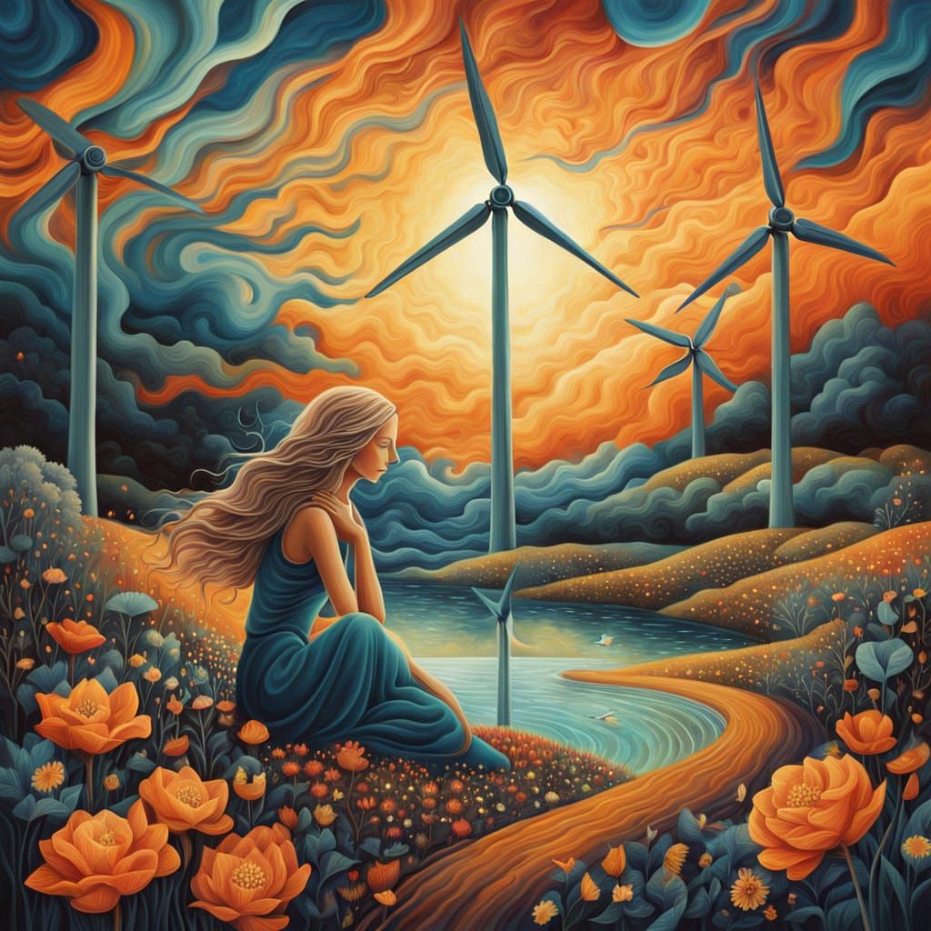 Surreal Nature Scapes in Cyberpunk Style - AI Art