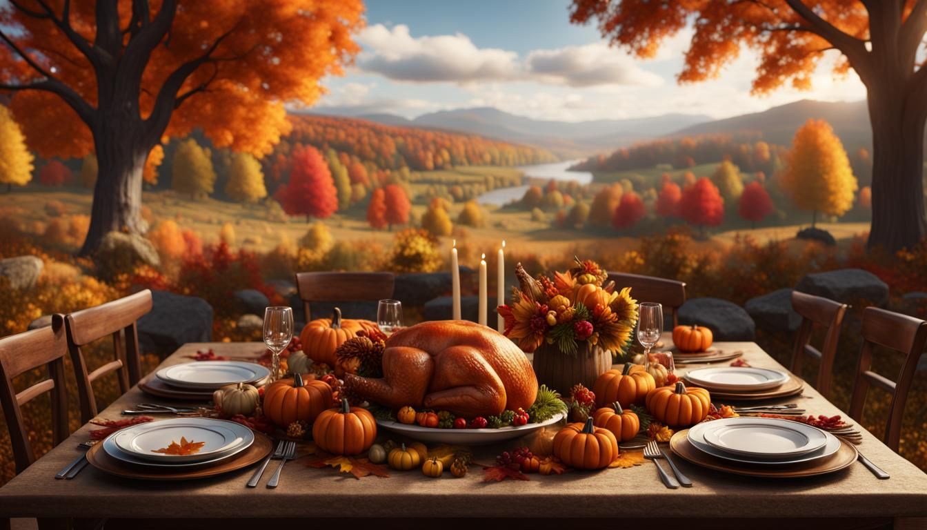 A beautiful Thanksgiving - AI Generated Artwork - NightCafe Creator