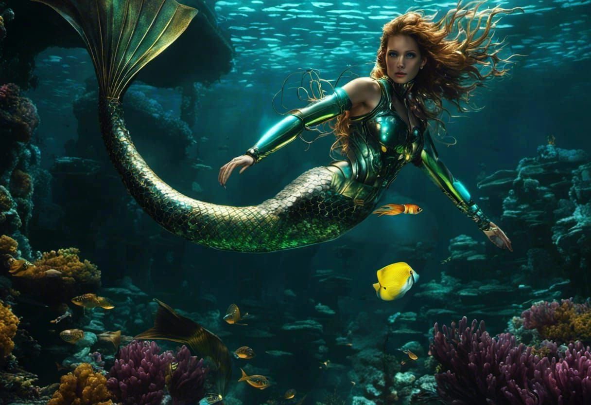 Mermaid - AI Generated Artwork - NightCafe Creator