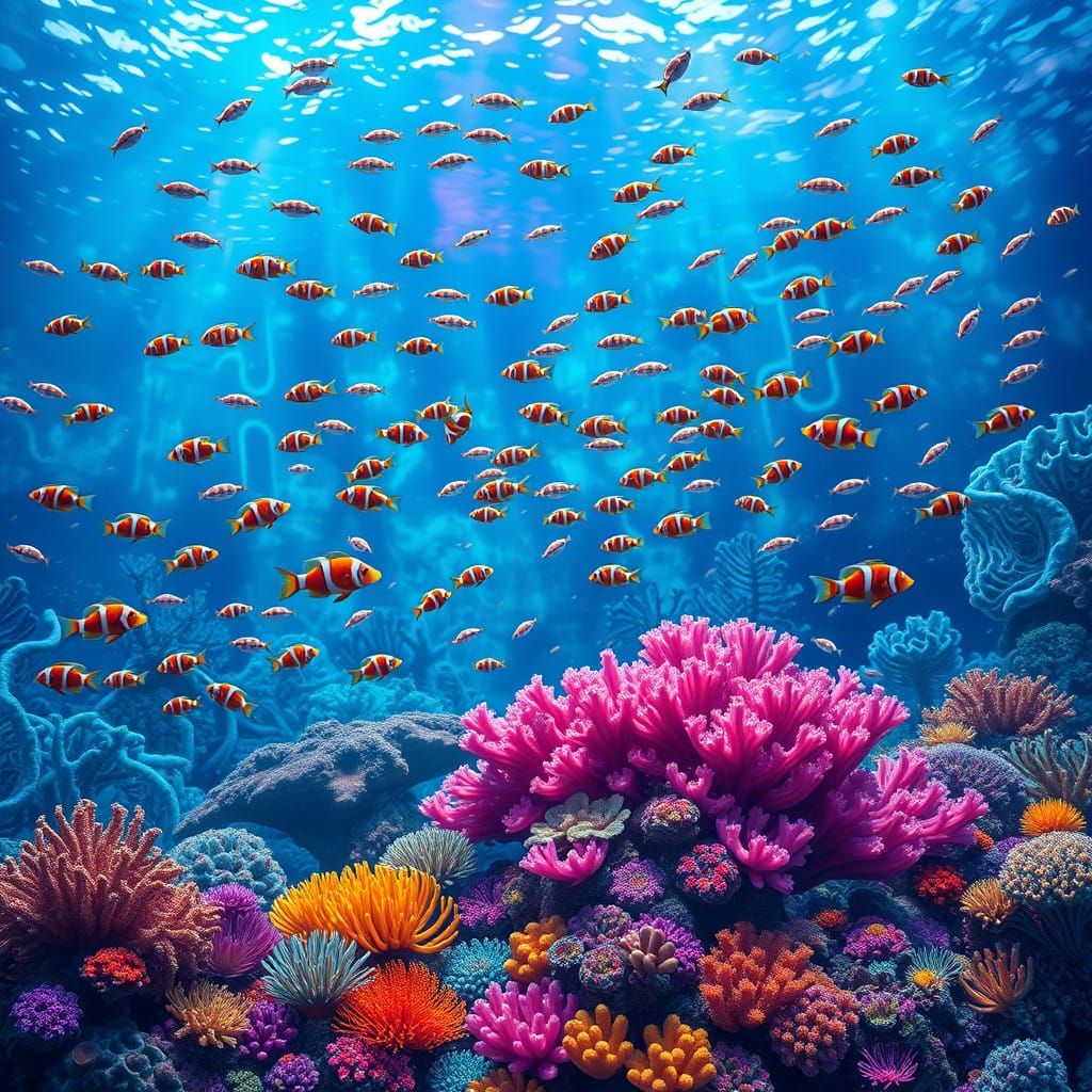 The wonderful vibrant, underwater colors of the Great Barrier Reef ...