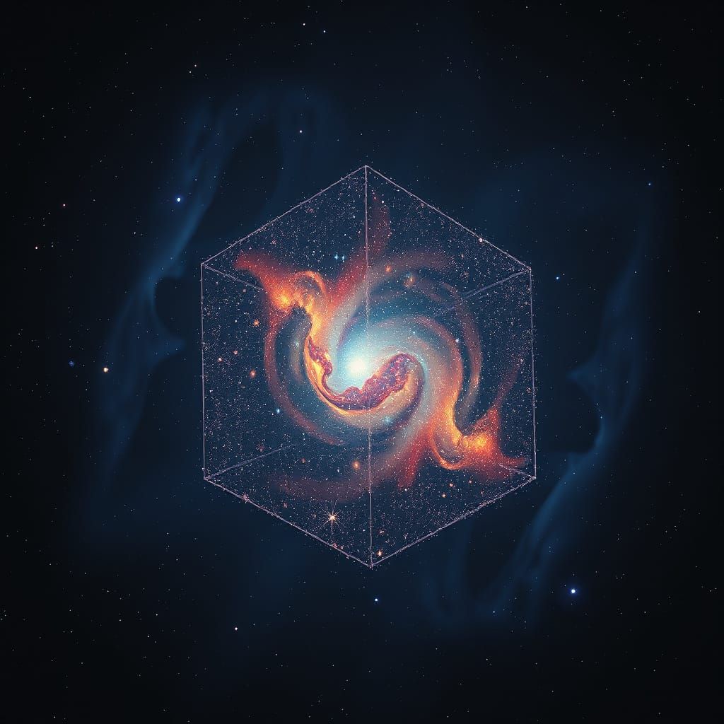 Cube of stars - Celestial Cube of Shimmering Stars