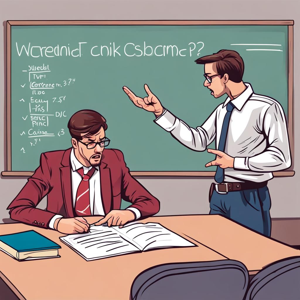 An angry coach explaining a concept to the pupil. - AI Generated ...