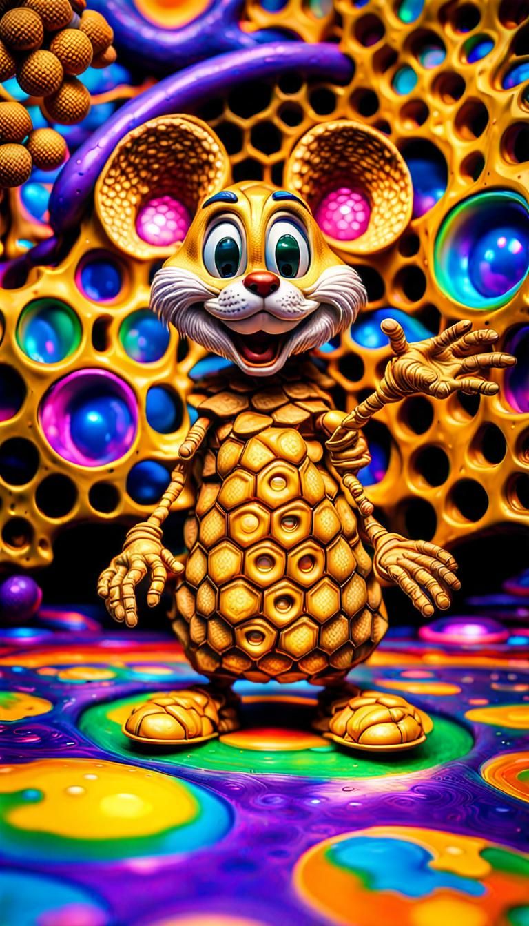 Honeycomb Three Armed Wacky Willie - AI Generated Artwork - NightCafe ...