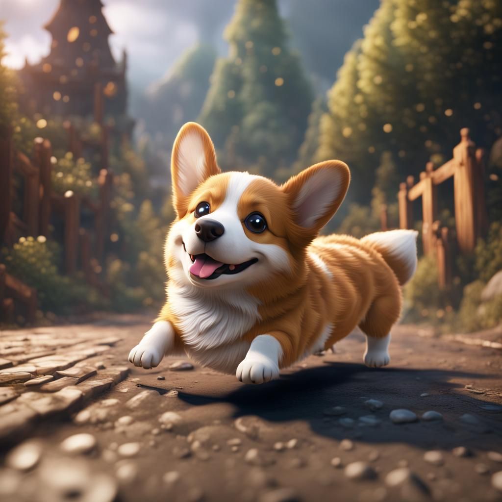 Corgi Cutie - AI Generated Artwork - NightCafe Creator