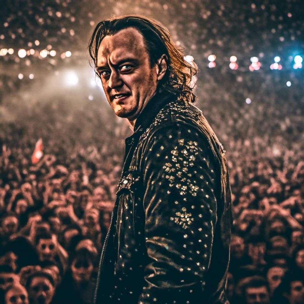 detailed low angle portrait of with blond hair and vibrant aura with ...