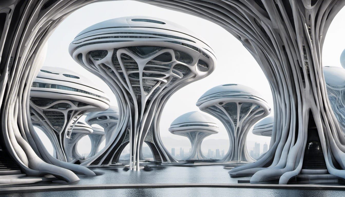 Alien Architecture - AI Generated Artwork - NightCafe Creator