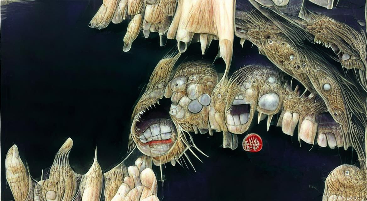 A strange deep-sea abyssal fish's teeth - AI Generated Artwork ...