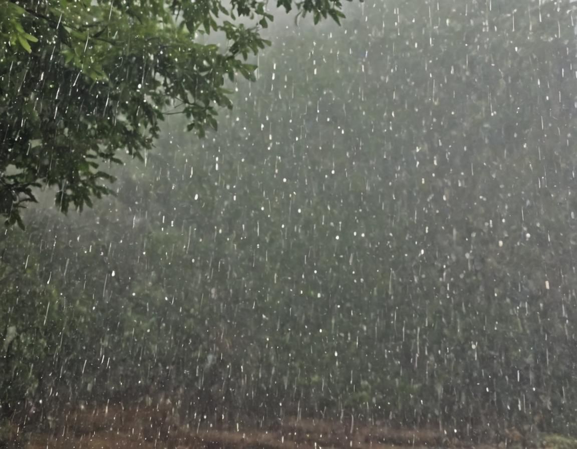 heavy falling, pouring rain ⛈️ 🌦️ 🏡🌺 - AI Generated Artwork - NightCafe ...