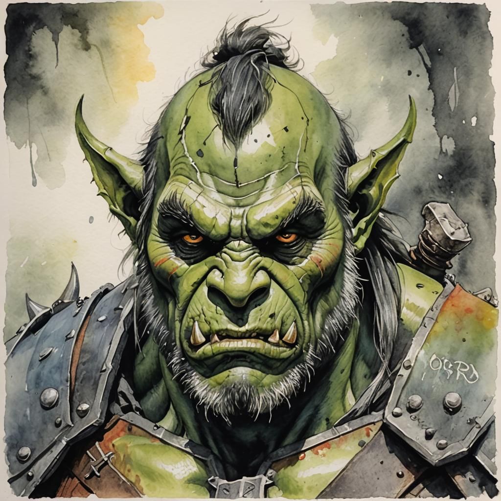 Orc portrait - AI Generated Artwork - NightCafe Creator