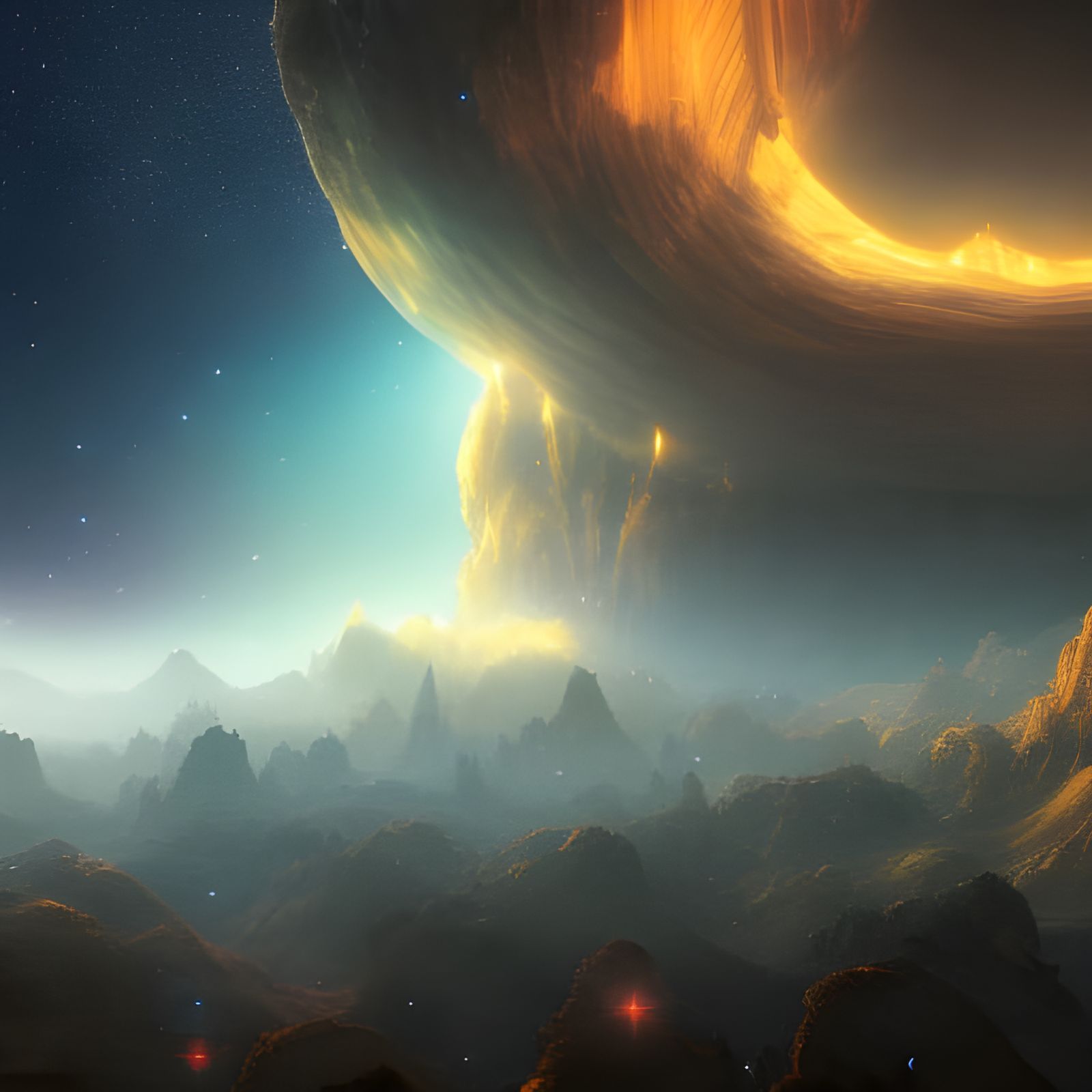 Alien Planet - AI Generated Artwork - NightCafe Creator