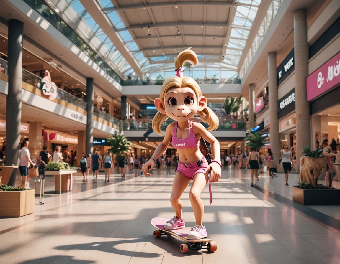 Monkey Mall Rat : 3D Game v2 - AI Generated Artwork - NightCafe Creator