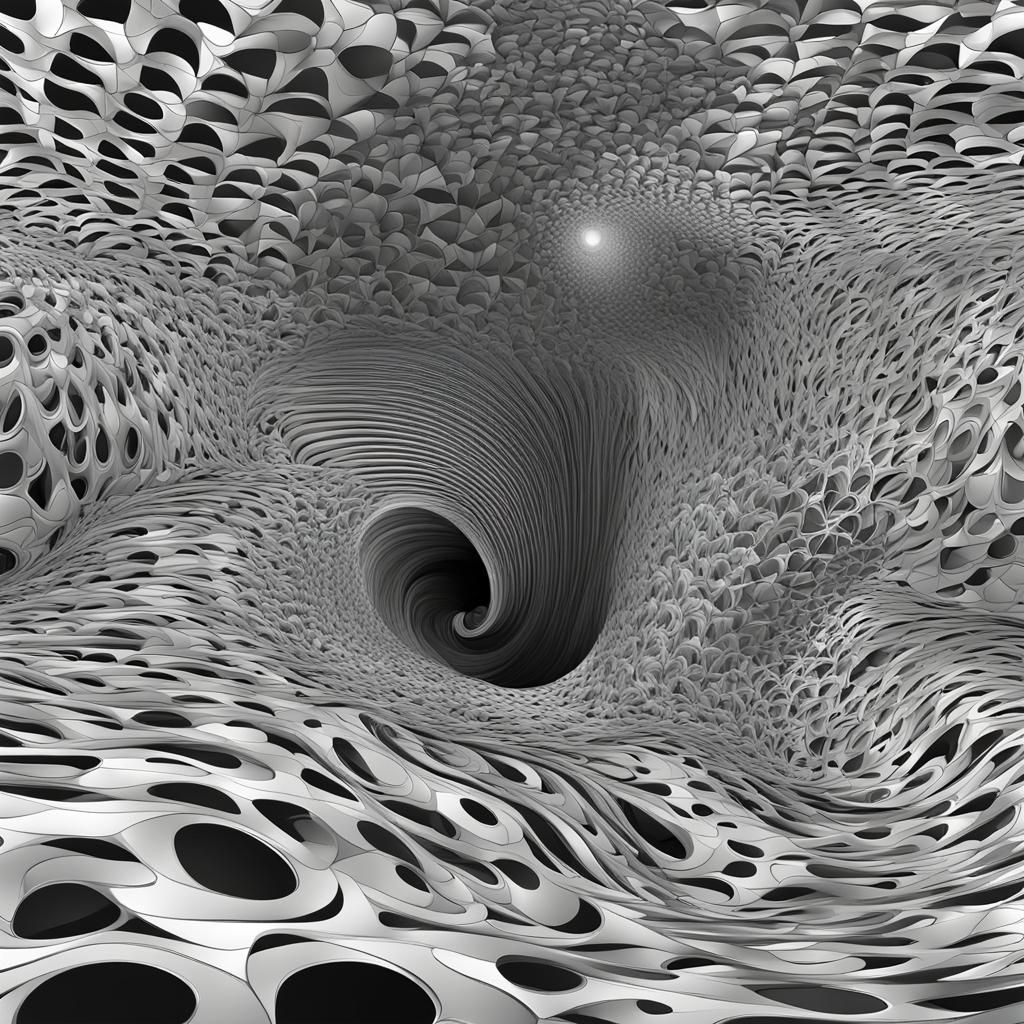 Vision Quest - Cosmic Collapse in Abstract Fractal Vortex