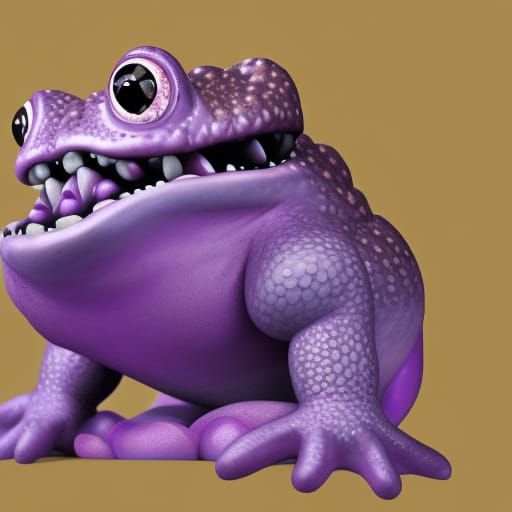 "Aww isn't he adorable?" "No" "oh who's a cute little toady woady ...