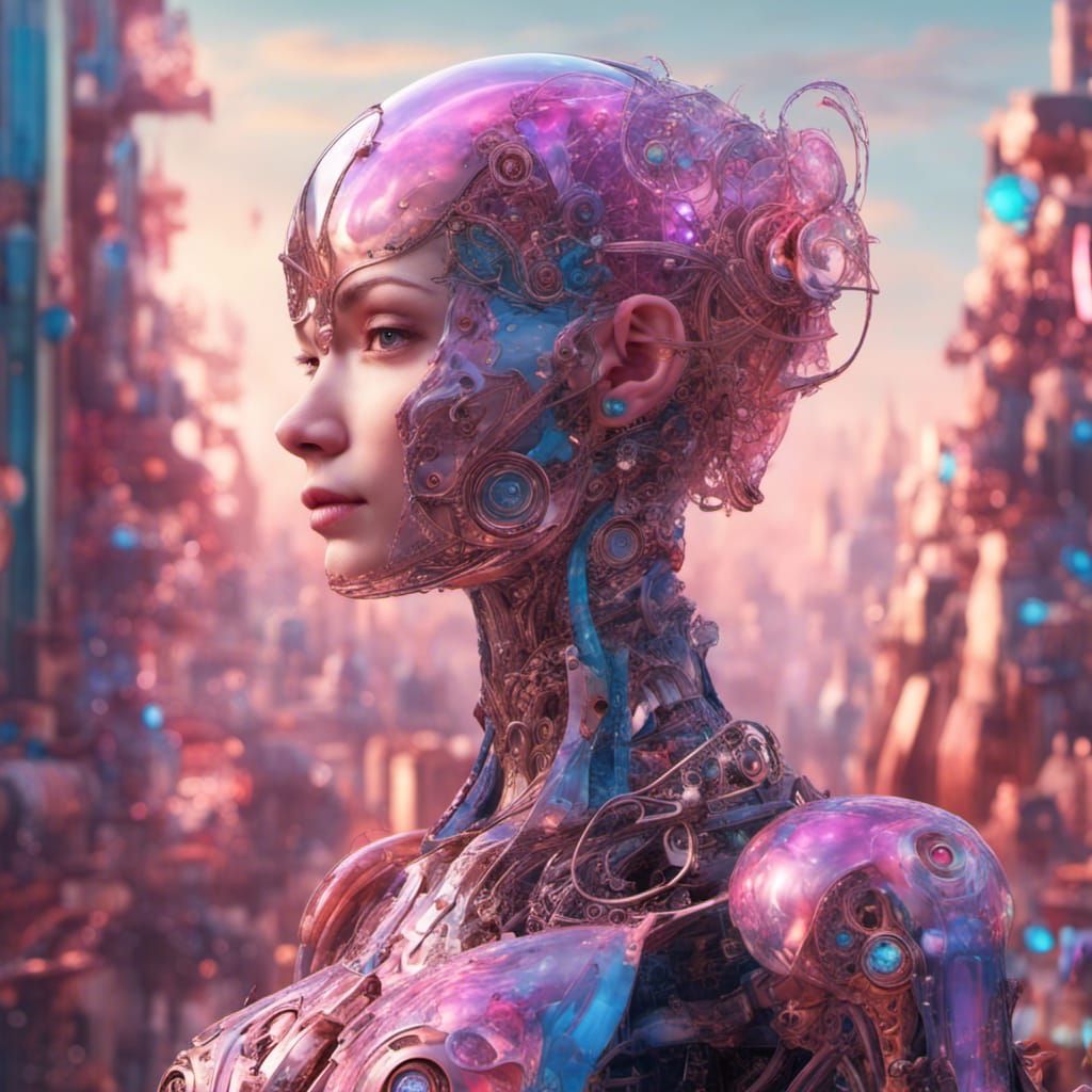 Humanoid robot - AI Generated Artwork - NightCafe Creator