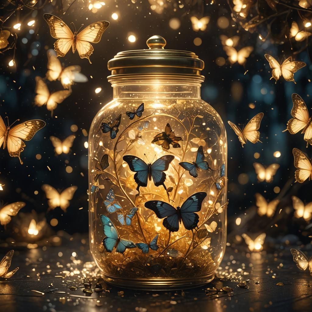Collecting butterflies - AI Generated Artwork - NightCafe Creator