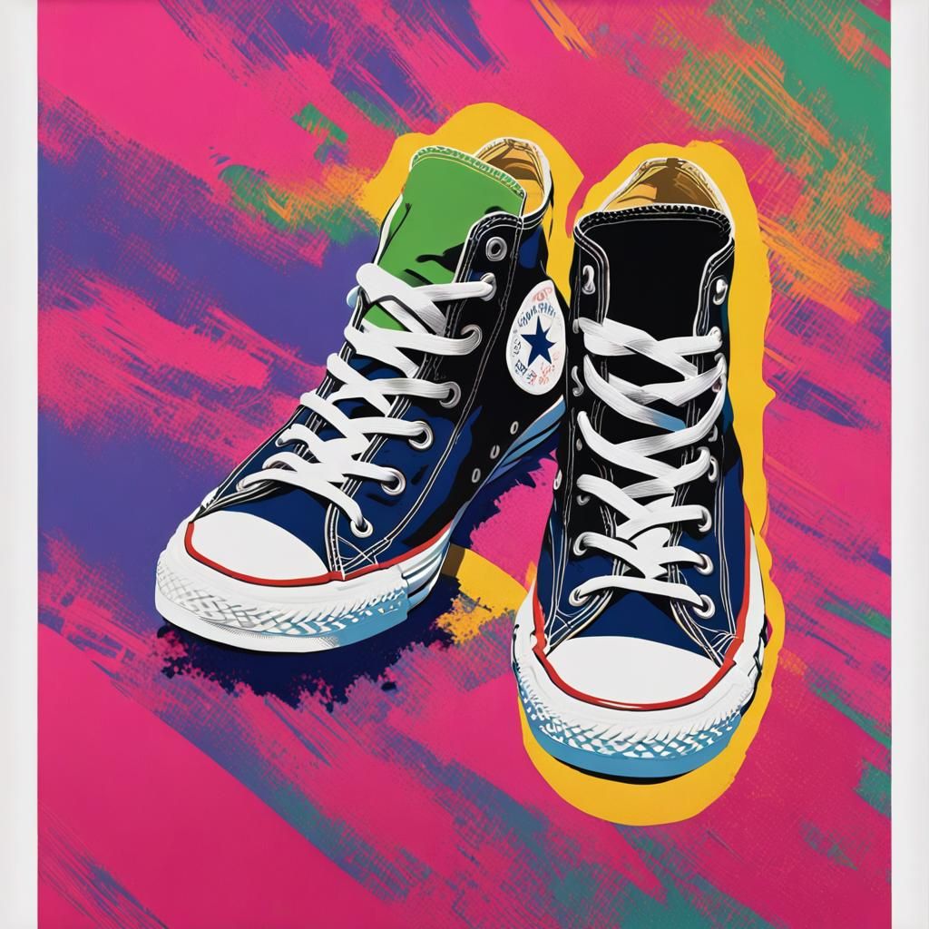 Pop Art Converse - AI Generated Artwork - NightCafe Creator