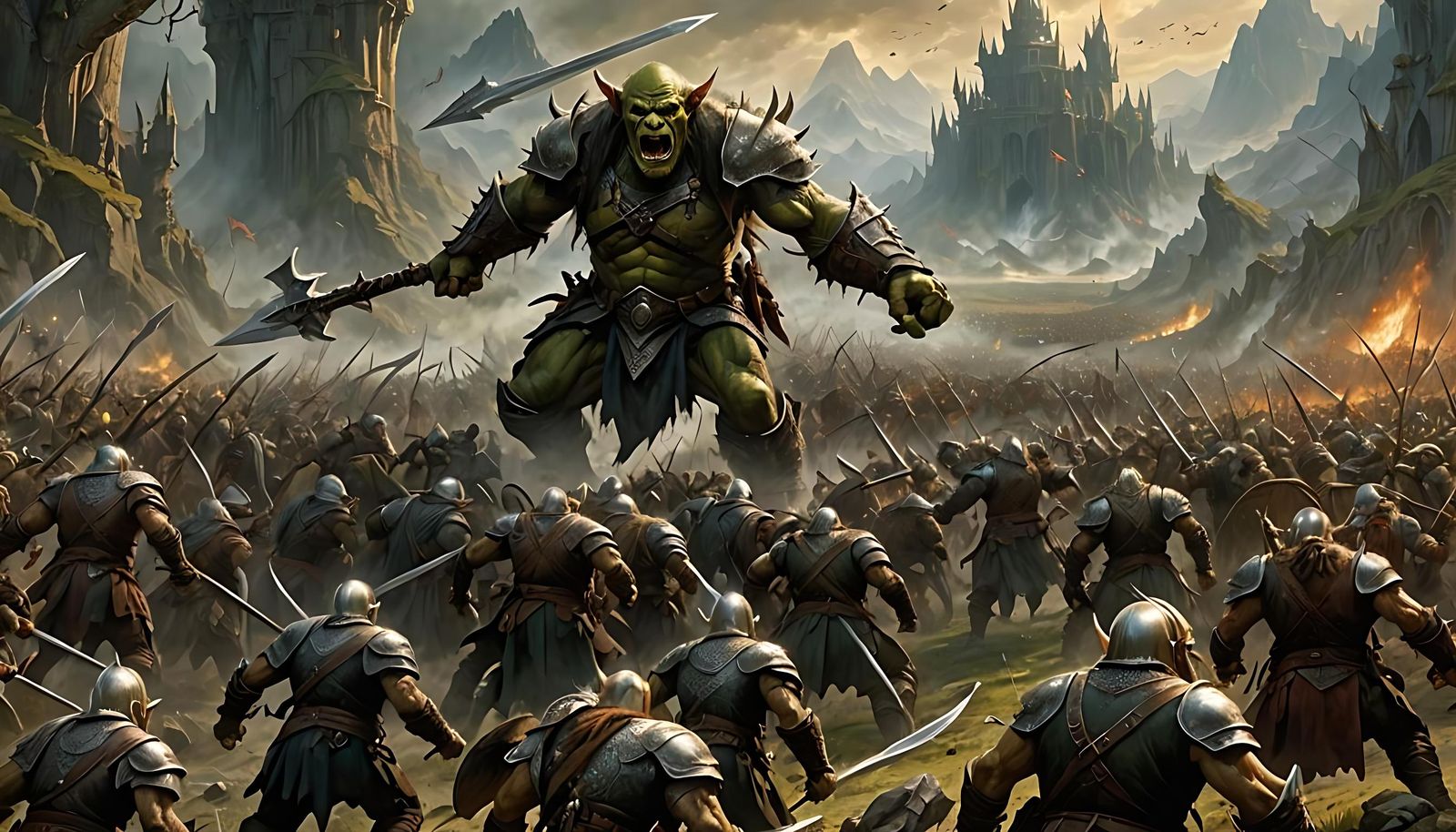 The Battle Of The Two Armies - AI Generated Artwork - NightCafe Creator