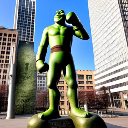 Shrek is a boxing legend - AI Generated Artwork - NightCafe Creator