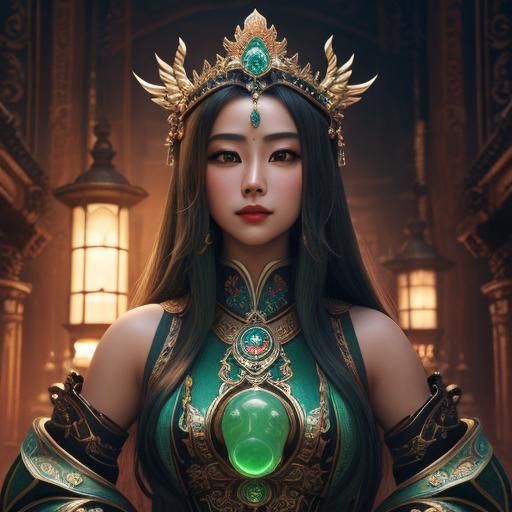 The Jade Princess 2 - AI Generated Artwork - NightCafe Creator