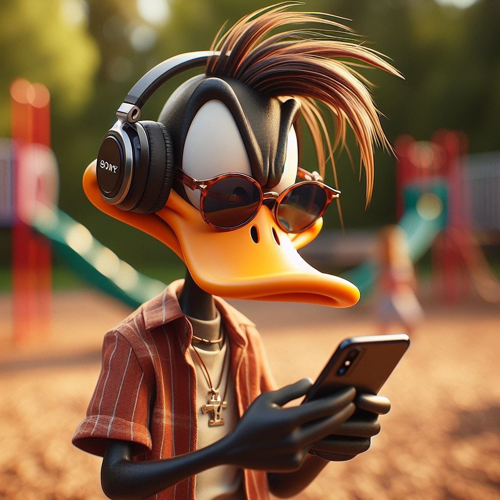 “Daffy’s Digital Daze” - AI Generated Artwork - NightCafe Creator