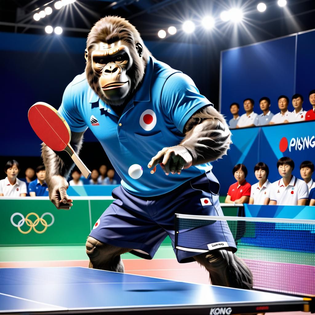 King Pong Ping Kong - AI Generated Artwork - NightCafe Creator