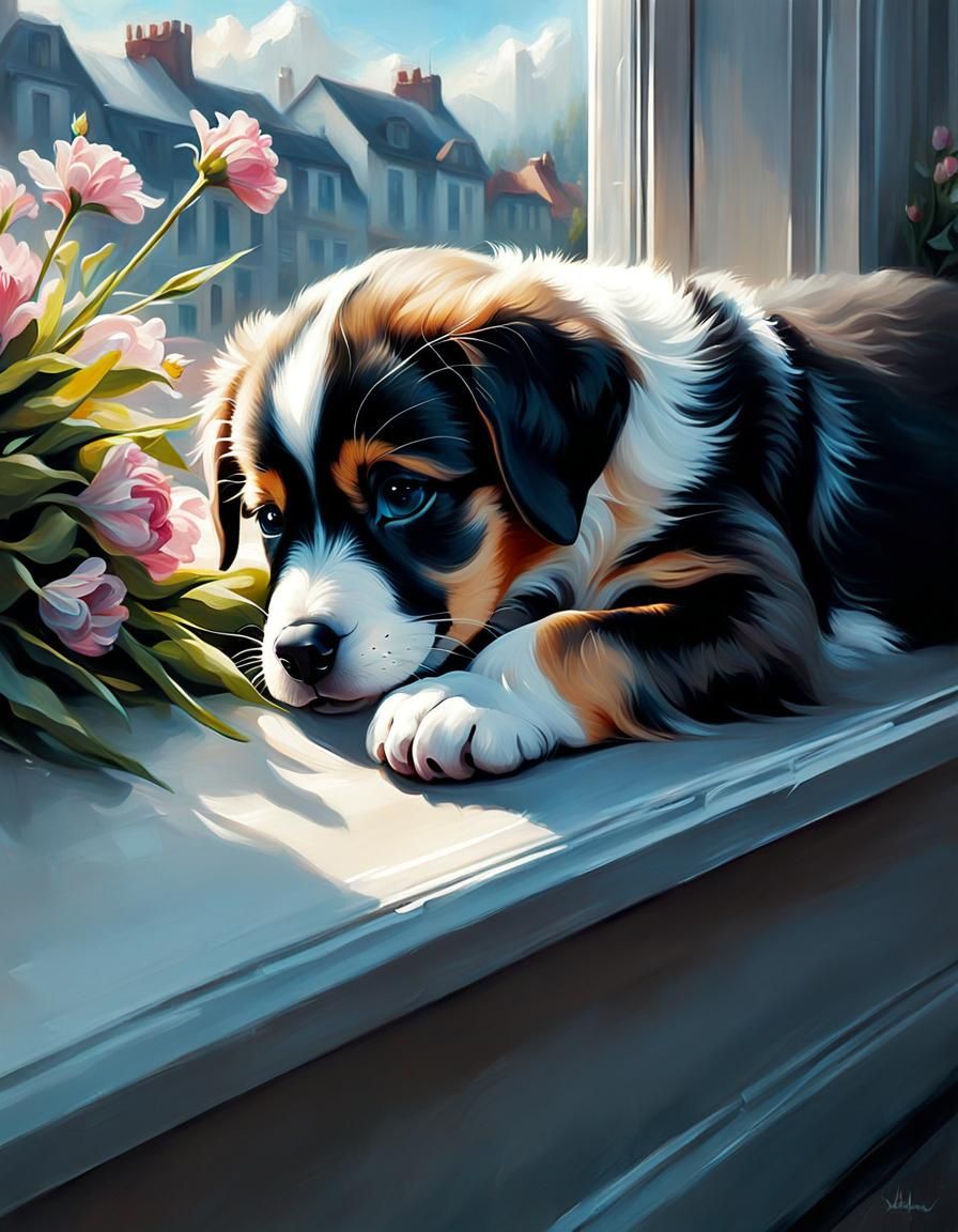 a cute puppy - AI Generated Artwork - NightCafe Creator