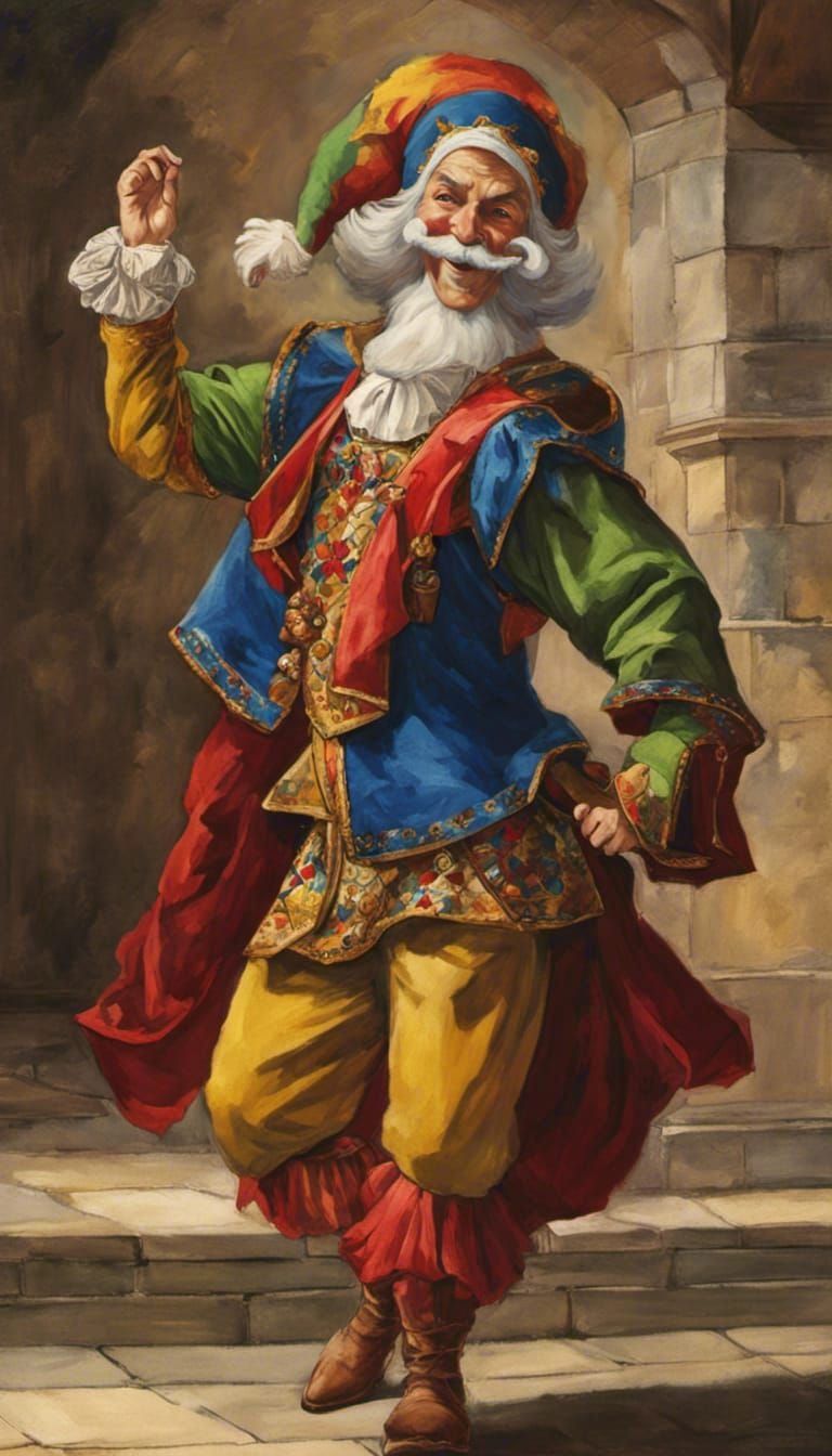 Medieval court fool - AI Generated Artwork - NightCafe Creator
