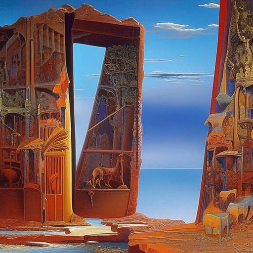 Je supprimai le visible et l'invisible,je me perdis dans un miroir sans tain / 8k resolution ...