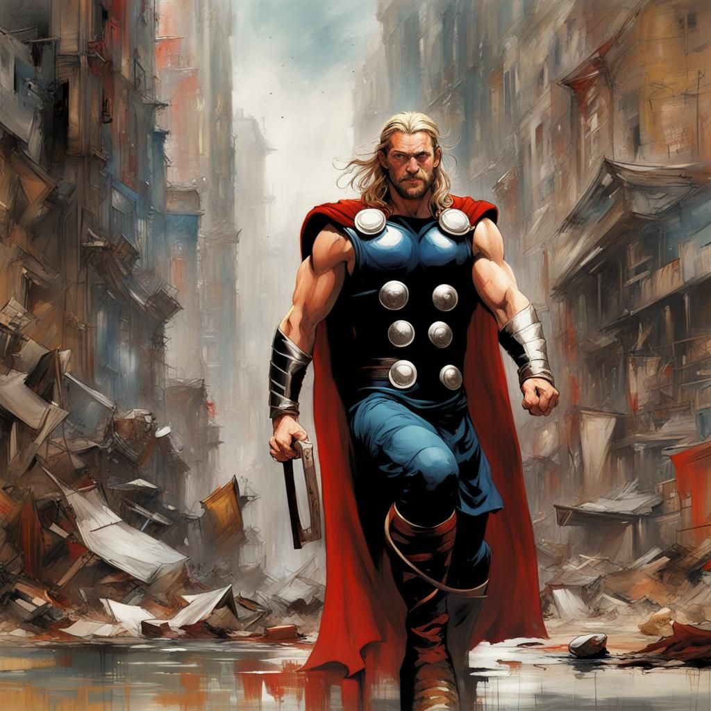 Thor Odinson - AI Generated Artwork - NightCafe Creator
