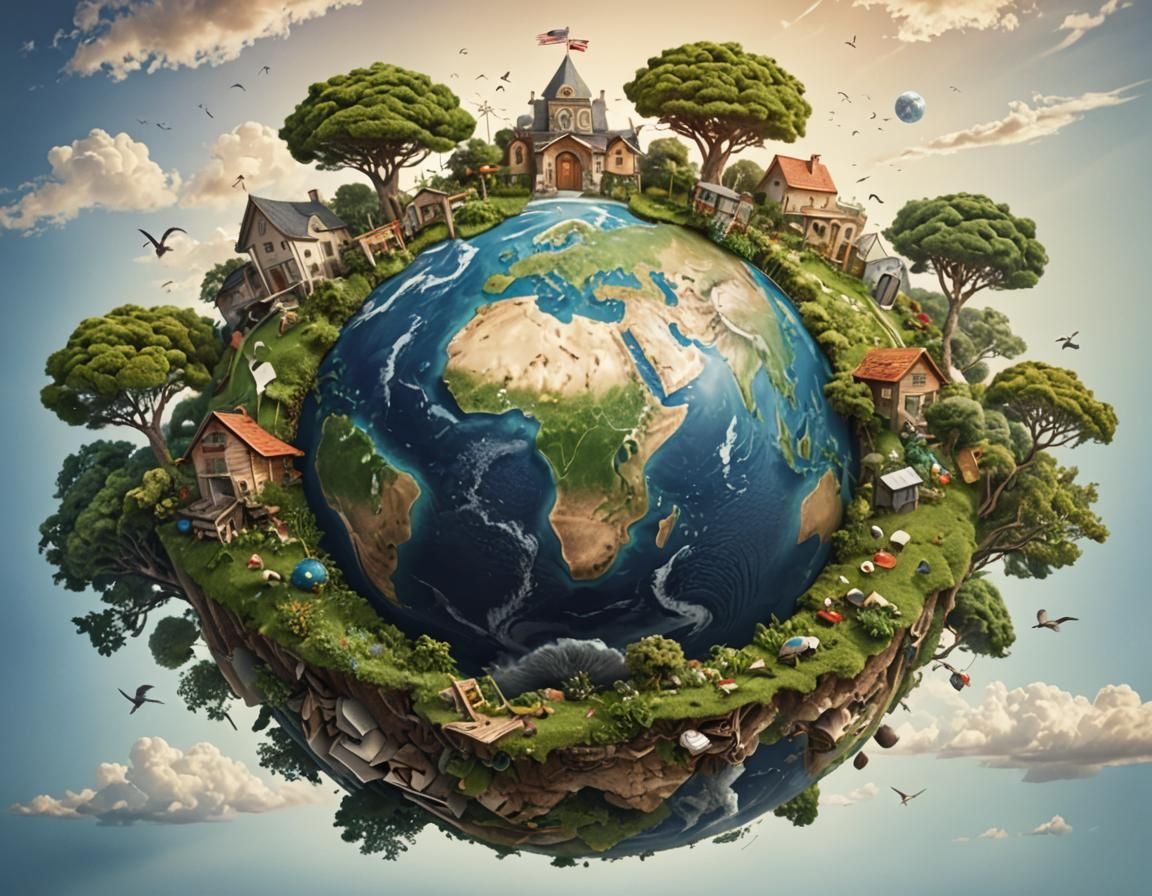 One Earth, One Home - AI Generated Artwork - NightCafe Creator
