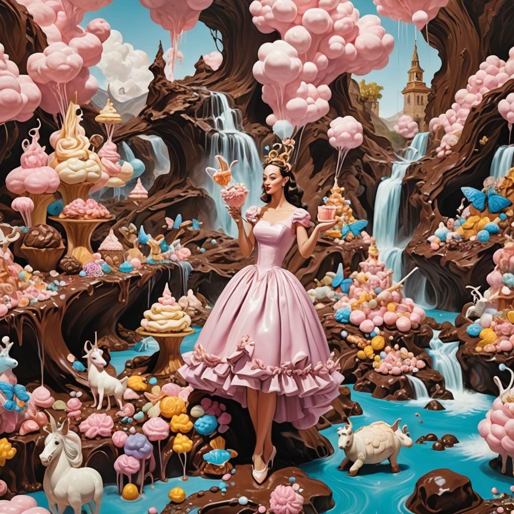 A whimsical chocolate wonderland - AI Generated Artwork - NightCafe Creator