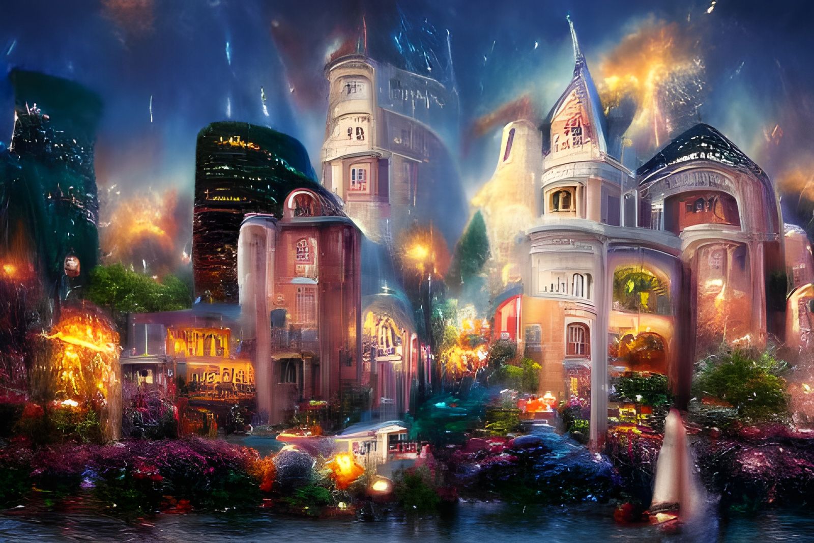 Snowy December Ai Generated Artwork Nightcafe Creator