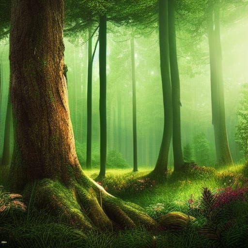 The Forest - AI Generated Artwork - NightCafe Creator