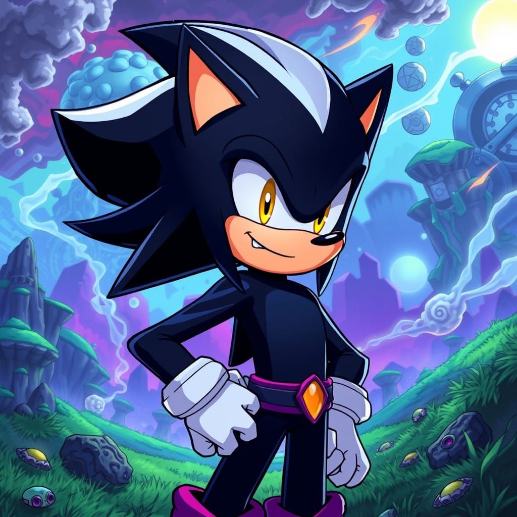 Vali Ravenclaw as a male Sonic The Hedgehog Character with black and ...