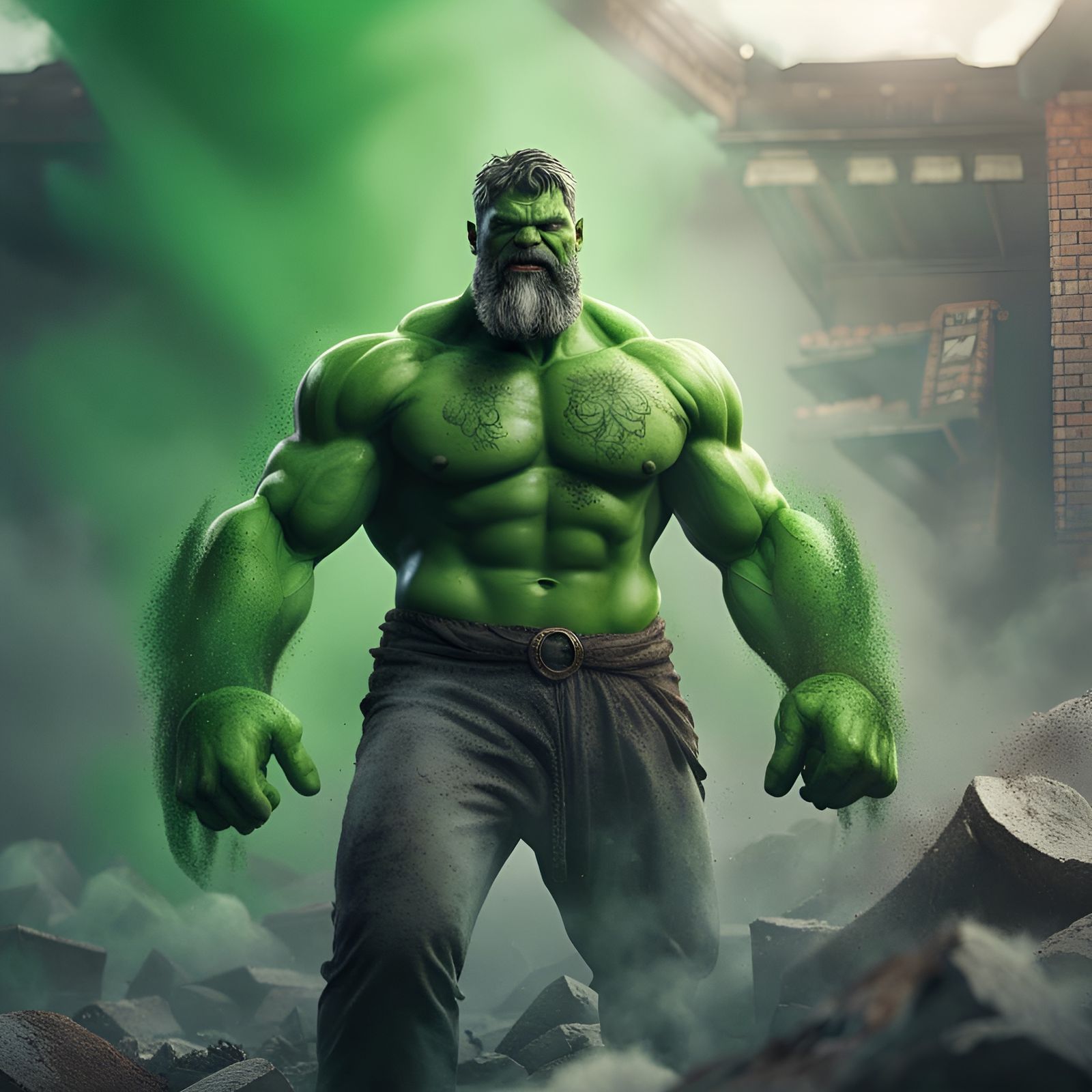 The future Hulk - AI Generated Artwork - NightCafe Creator