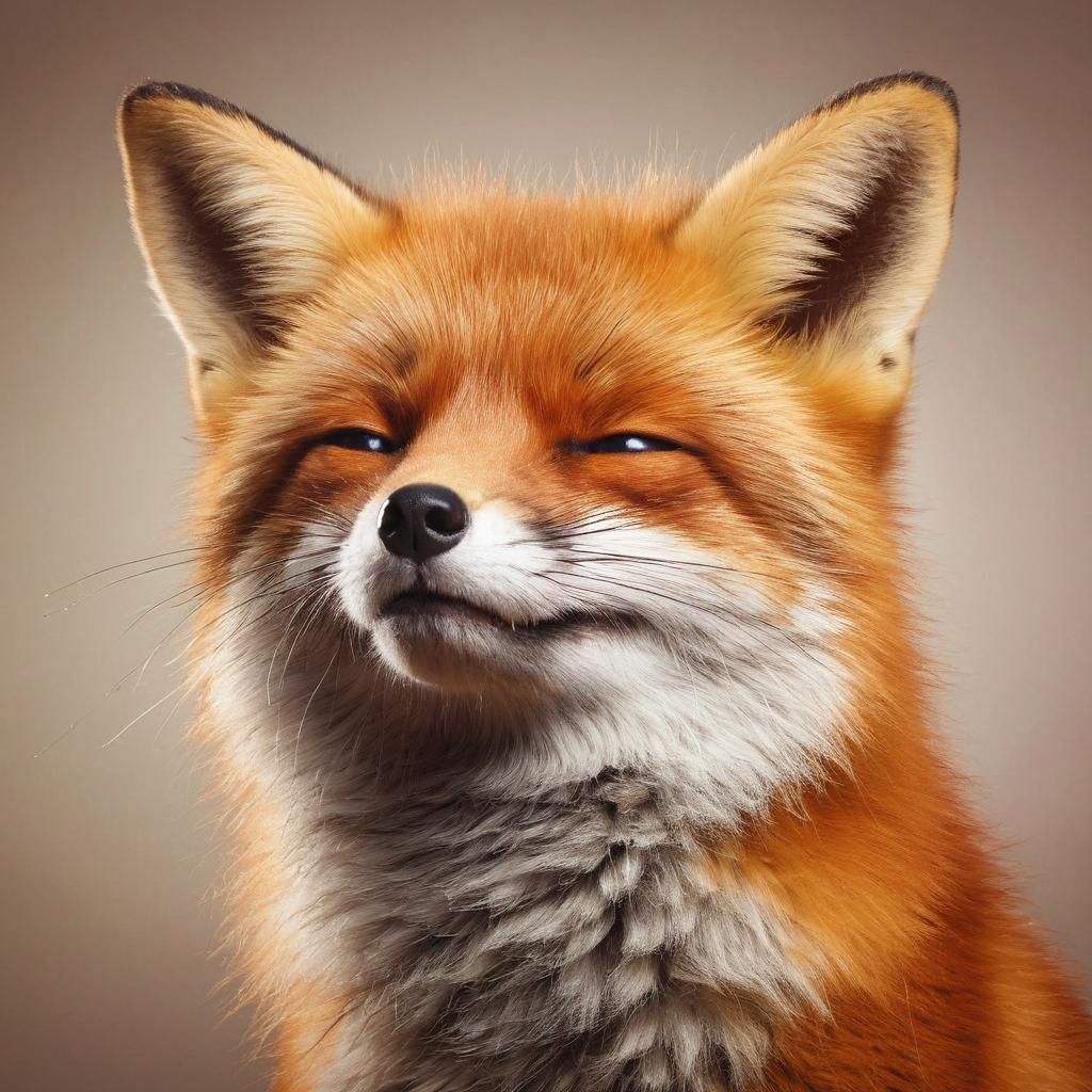 Comedic Red Fox with Disdainful Expression - AI Art