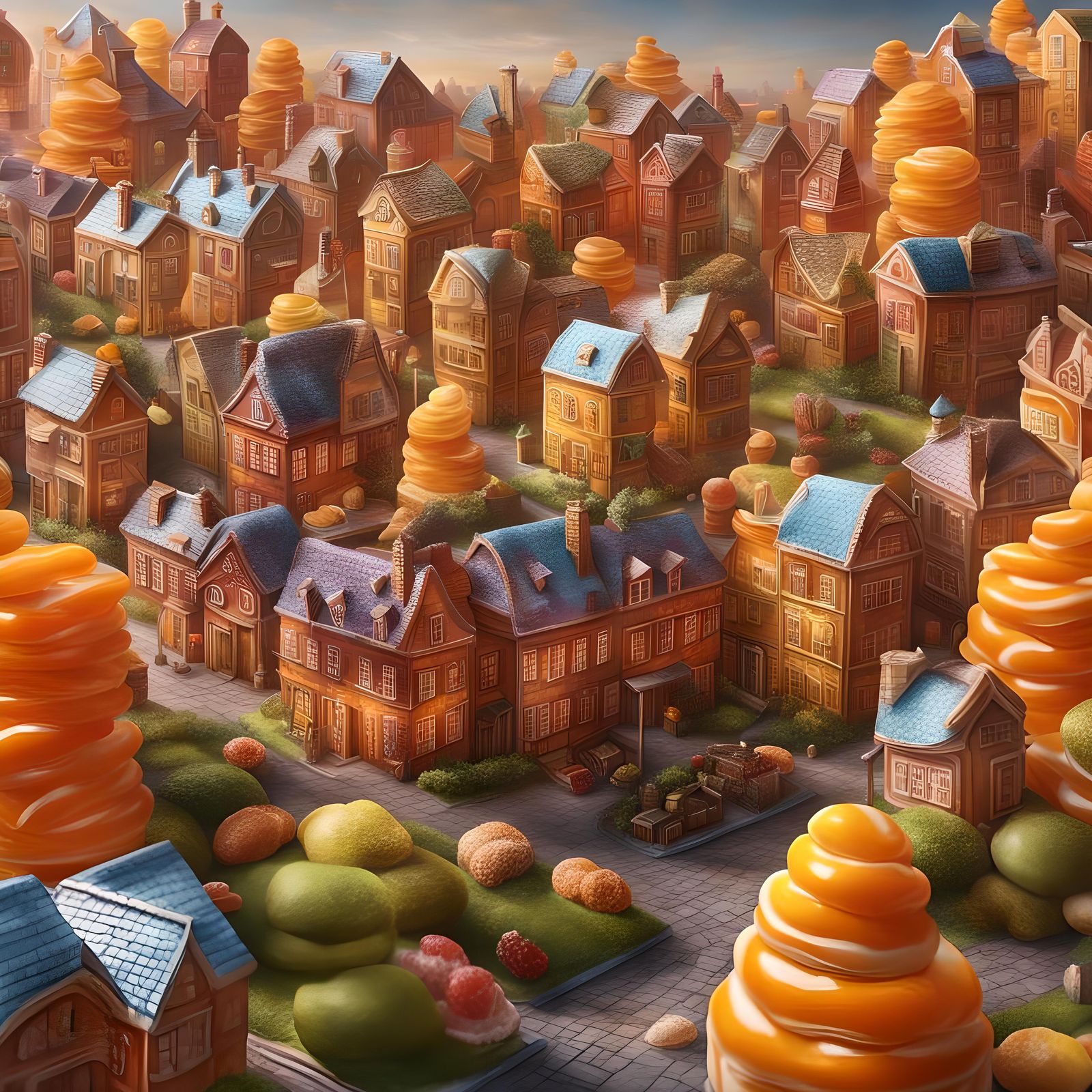 Marzipan Park at Gingerbread Pointe - AI Generated Artwork - NightCafe ...