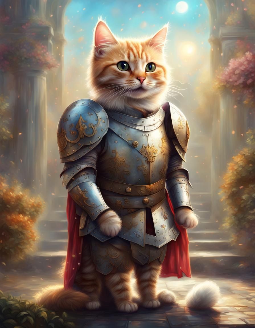 Knight Kitty - AI Generated Artwork - NightCafe Creator