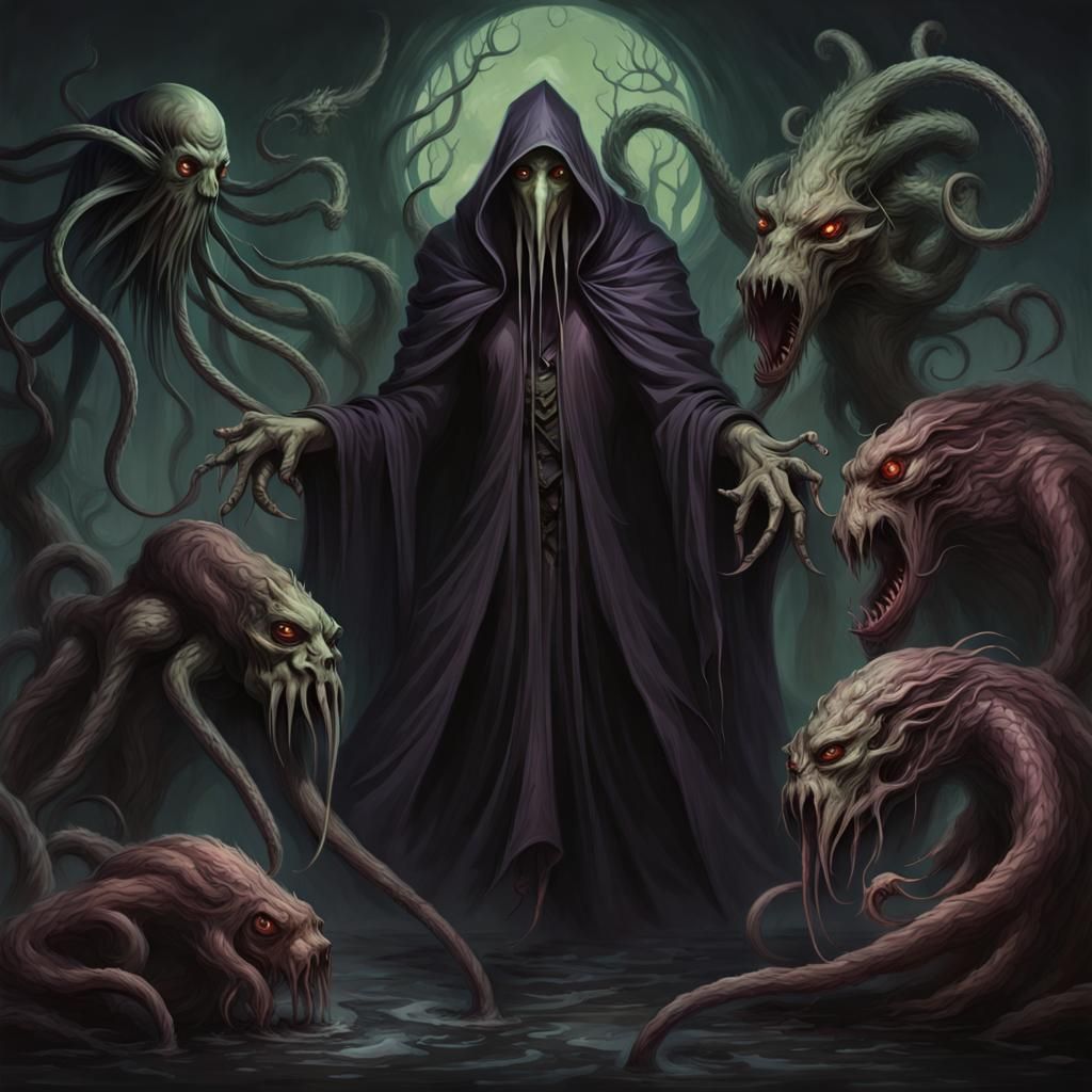 Lovecraftian eldritch horrors - AI Generated Artwork - NightCafe Creator