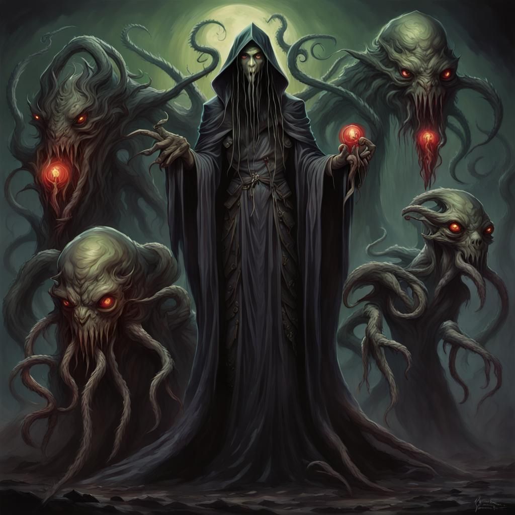 Lovecraftian eldritch horrors - AI Generated Artwork - NightCafe Creator
