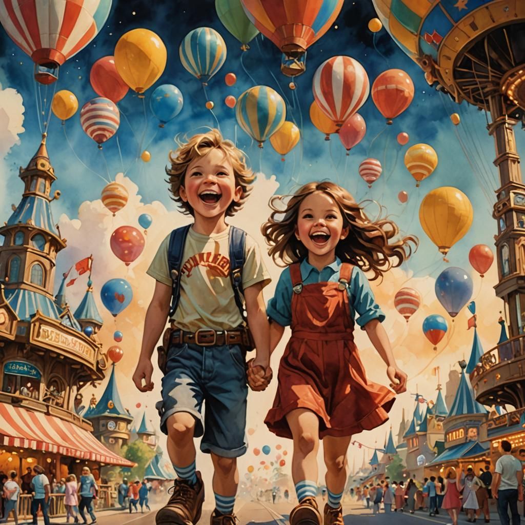 Sibling Adventure - AI Generated Artwork - NightCafe Creator