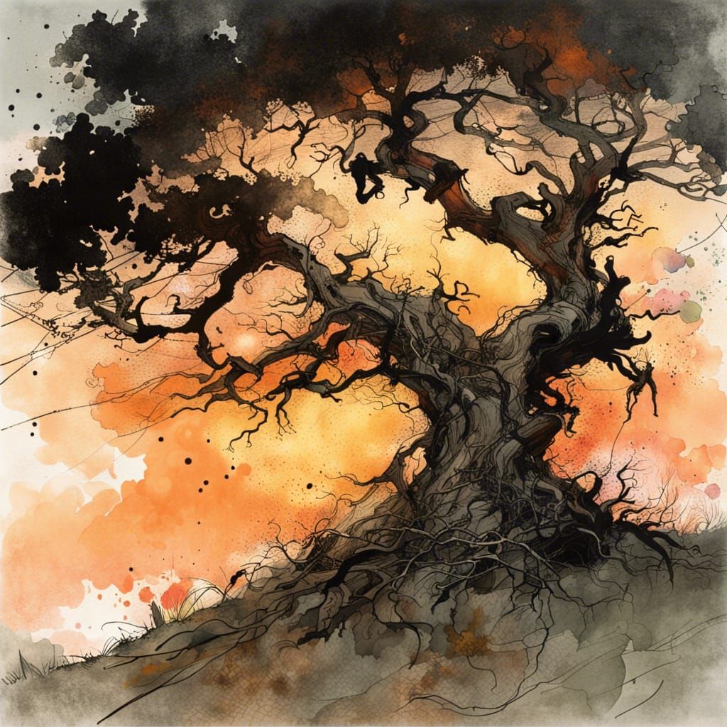 Old tree - AI Generated Artwork - NightCafe Creator