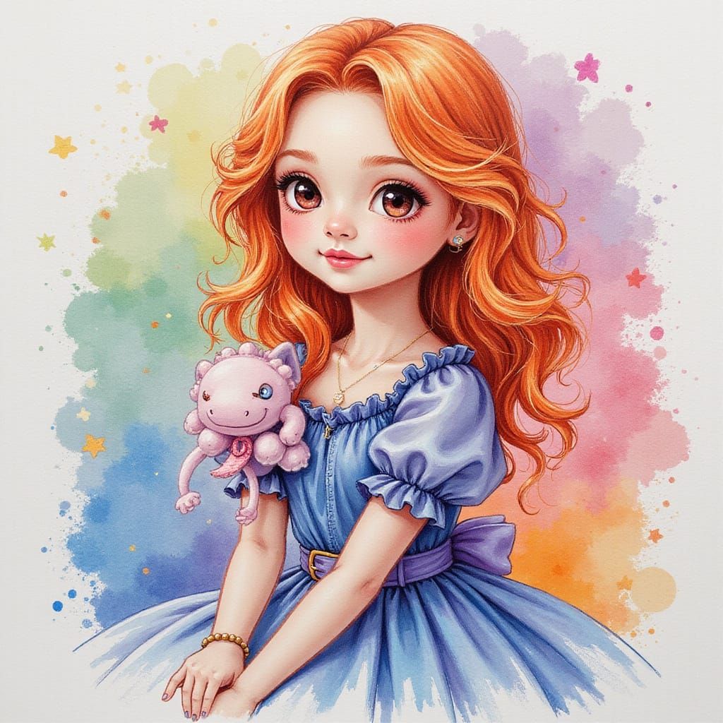 Sabrina Carpenter art vibrant colorful whimsy hyper detailed perfect ...